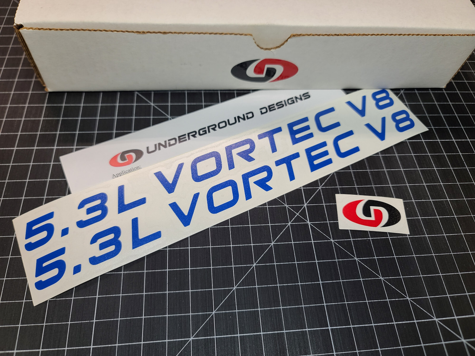 5.3L Vortec V8 Decals (2pk) Engine Hood Sticker Truck Accessories fits ...