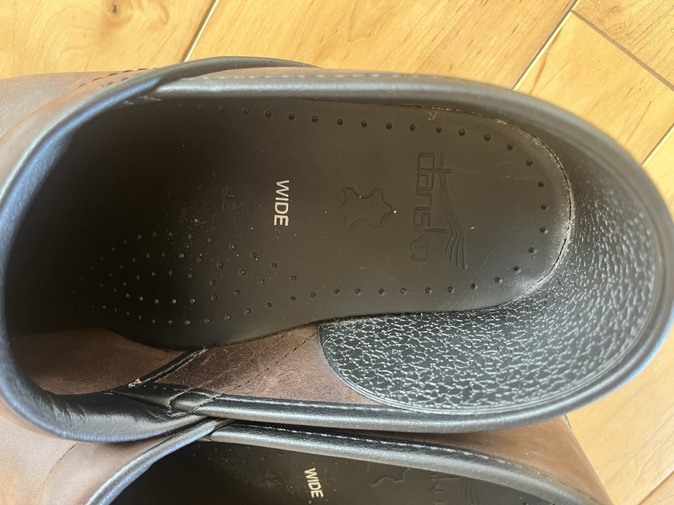 Dansko Pro Leather Clogs Distressed Metallic Bling Size 11 W EU 42 ...