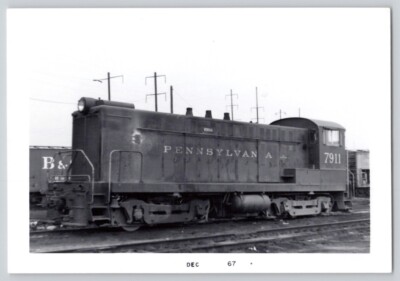 Railroad Photo - Pennsylvania #7911 Baldwin Switcher Locomotive 1967 ...