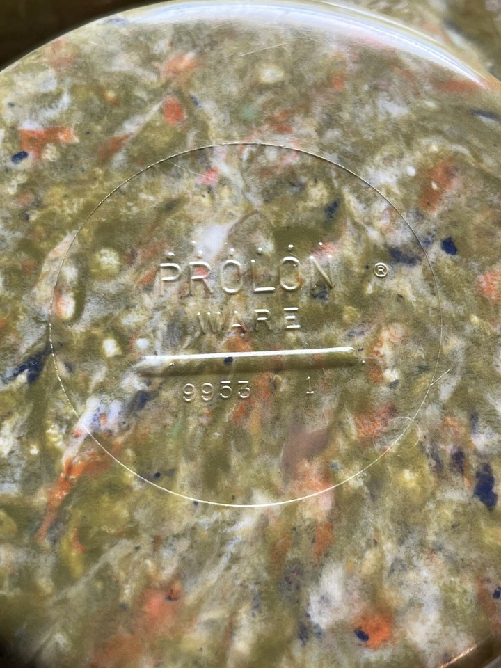 2 PROLON WARE Melamine School Cafeteria Lunch Trays Confetti 9953 GREEN ...