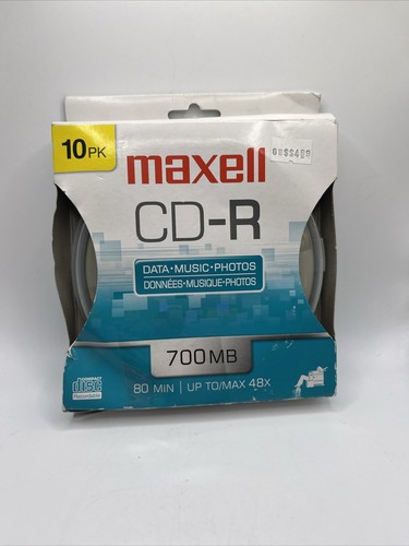10 PK Maxell Photo CD-R Compact Disc 48x Digital Images 700MB ...