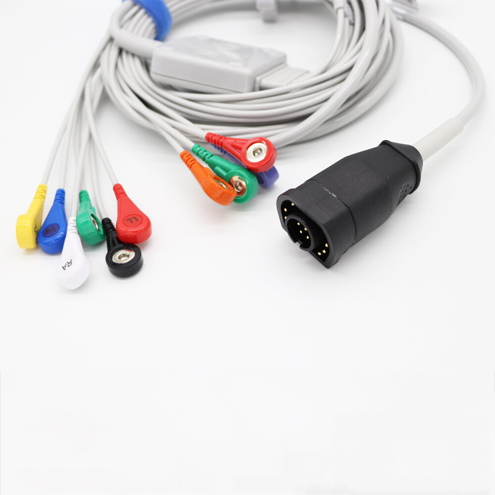 NEW ZOLL 12 Lead E & M Series ECG Cable Limb ,Snap 1 Piece-fast ...