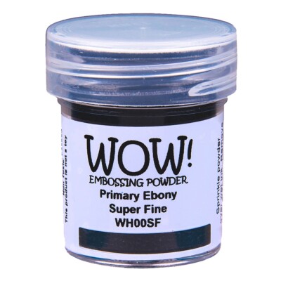 WOW! Embossing Powder, Primary Ebony, Super Fine, Black Embossing ...