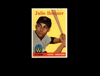 1958 Topps 458 Julio Becquer RC NM #D966241 | eBay