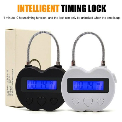 LCD Display Time Lock Temporary Timer Padlock Smart Time Lock ...
