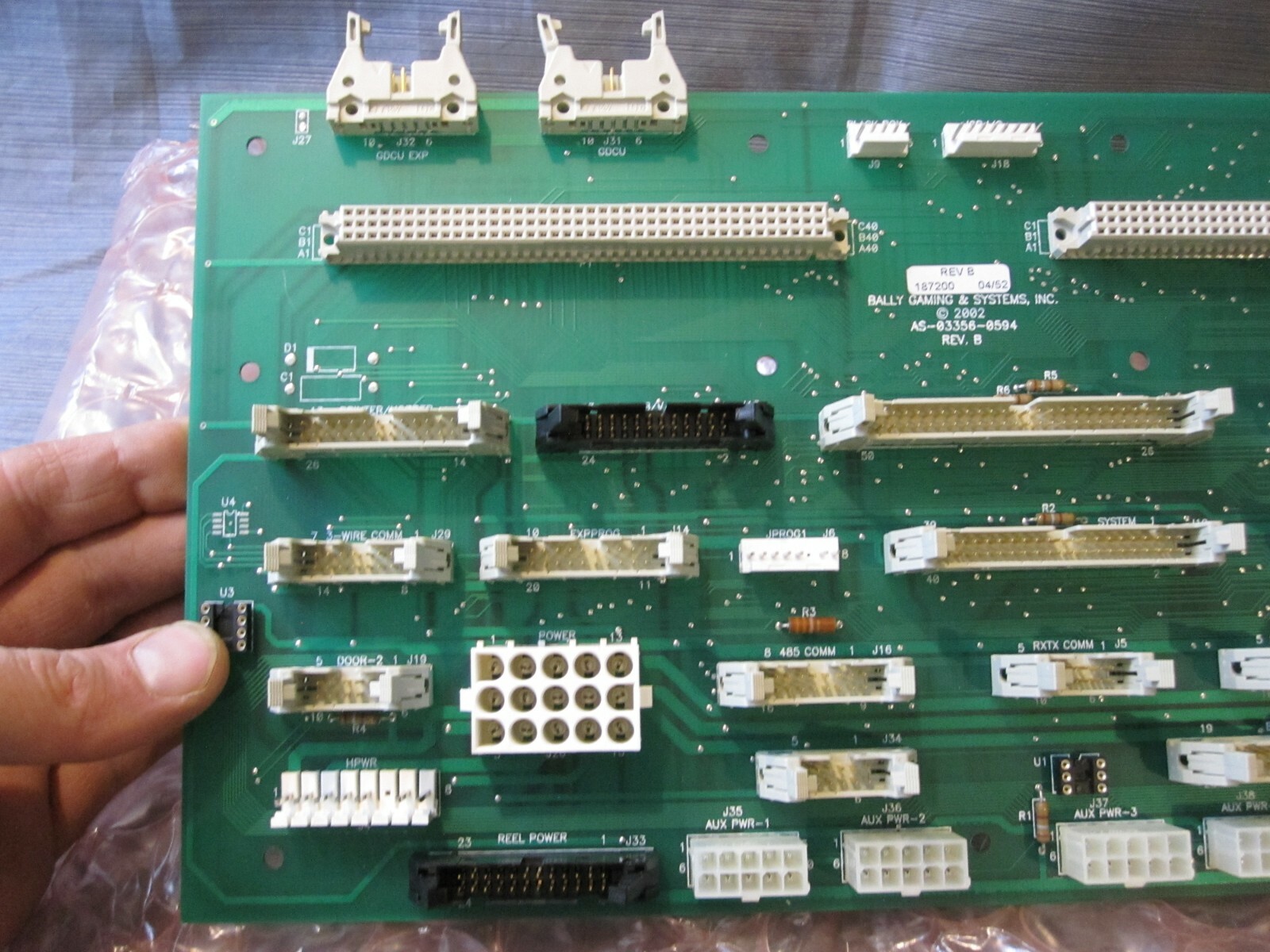 Bally AS-03356-0594 Slot Machine Backplane Board for EVO Machines - NEW ...