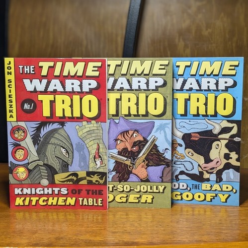 The Time Warp Trio Series Lot Set Book 1 2 3 Jon Scieszka Knights ...
