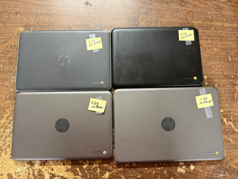 LOT of 4 CHROMEBOOK x HP & LENOVO CHROMEBOOK - PARTS / REPAIR 004 | eBay