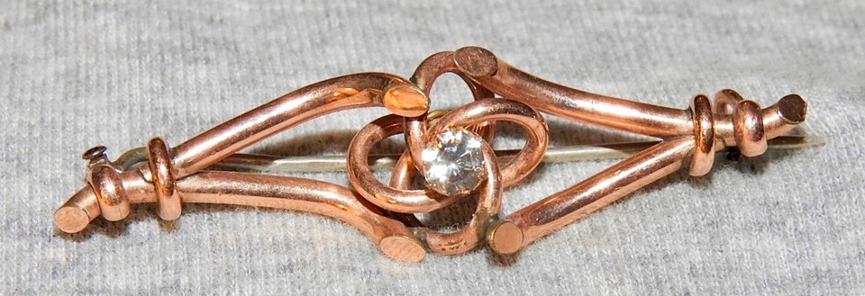 Antique Paste Pin with High Quality Stone Rose Gold Plated | eBay