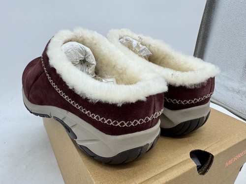 Merrell Encore Ice 4 Clogs Womens Raisin Suede Slip-On Comfort - 10 ...