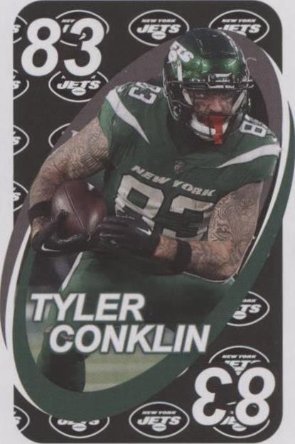2024 Uno Fandom Nfl New York Jets - Tyler Conklin #83 Black for sale ...