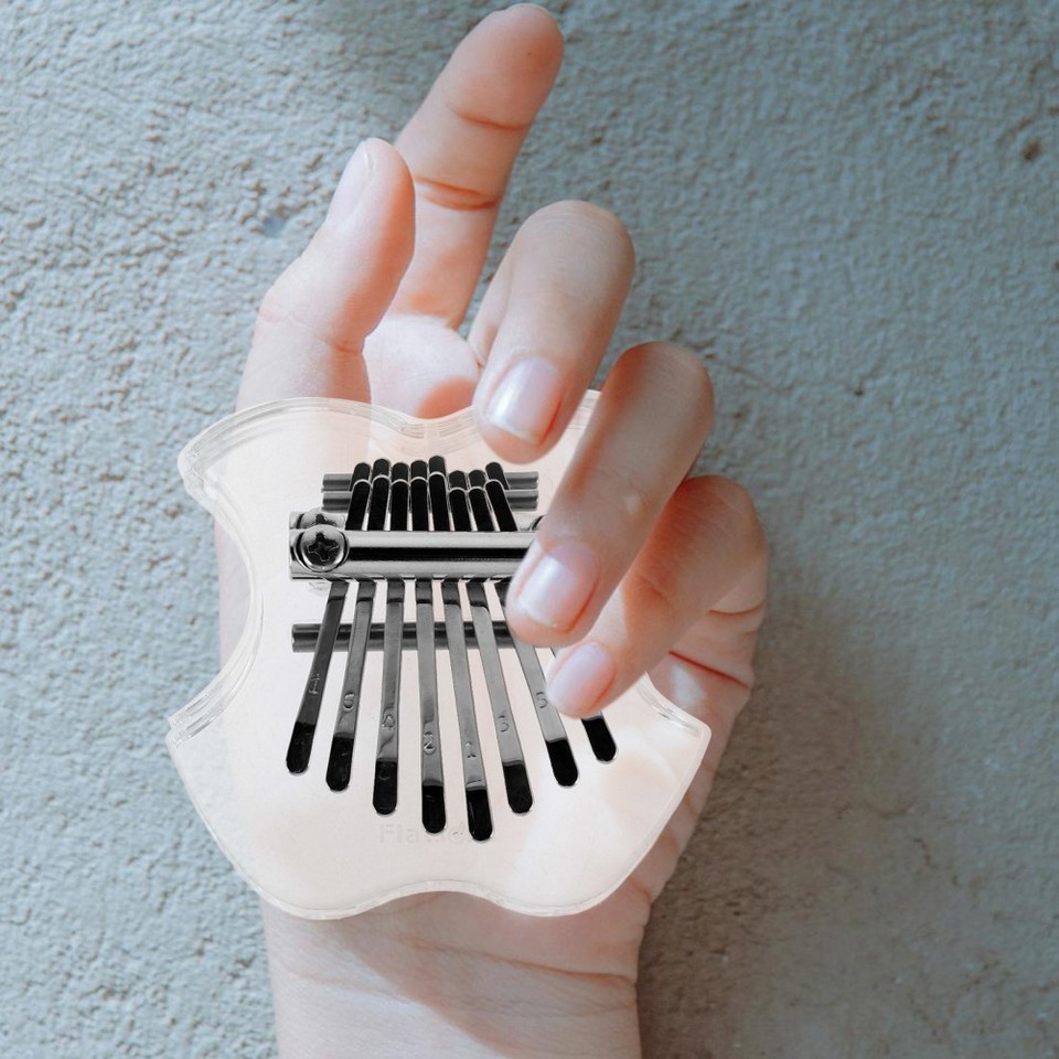 8 Key Finger Instrument Harp Exquisite Thumb Piano Crystal Acrylic ...