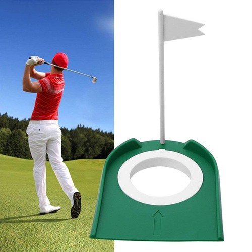 Aids Trainer Indoor Putting Golf Aid Flag Golf Putting Disc Cup Hole ...