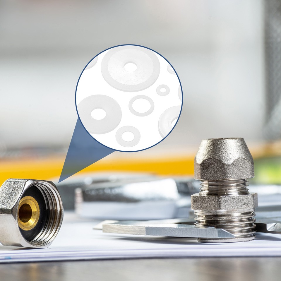 85Pcs M5 Nylon Flat Washers Plastic Washer 5mm ID 12mm OD 1mm Thick ...