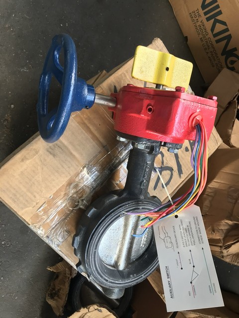NIBCO 6" Wafer Butterfly Valve With Gear Operator Wd-3510-8 for sale ...