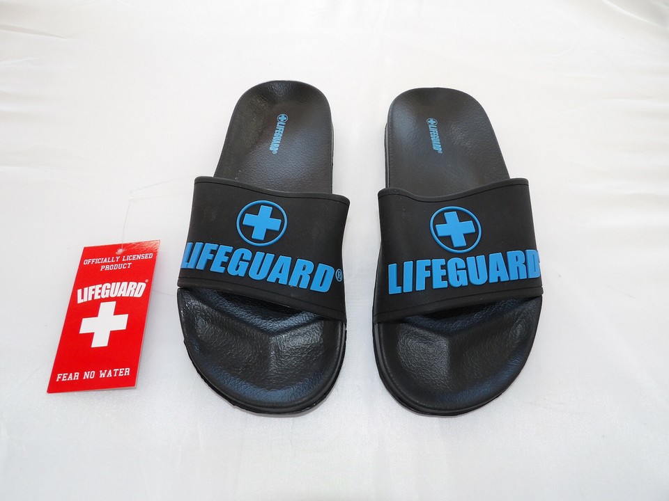 Men's Lifeguard Brand Sandal Slides Slip on Beach Officially Licensed ...