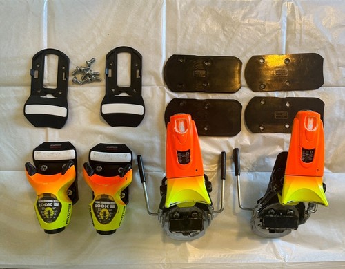 LOOK PIVOT 18 Ski Bindings - 115-mm Brake - Yellow/Orange - USED About ...