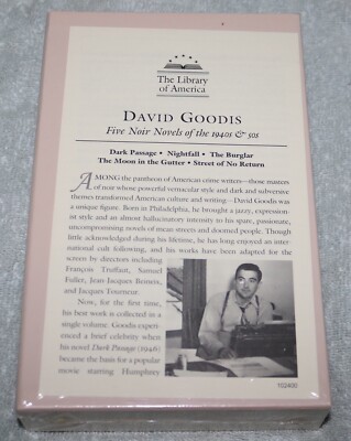 THE LIBRARY OF AMERICA DAVID GOODIS FIVE NOIR NOVELS OF THE 1940'S & 50 ...