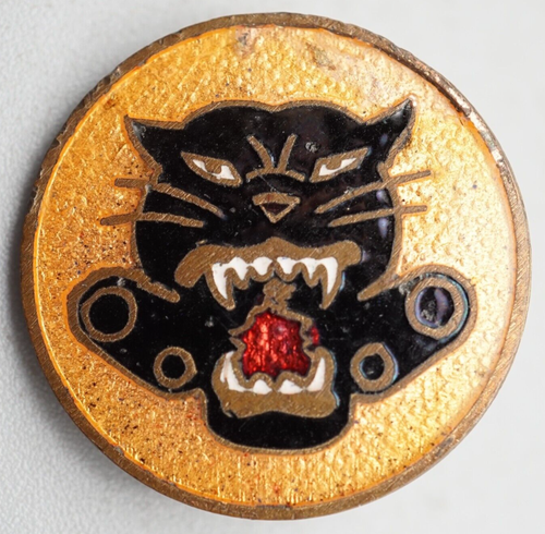 WWII Army Armor TD Tank Destroyer Tank Killer Division DI Unit Pin ...