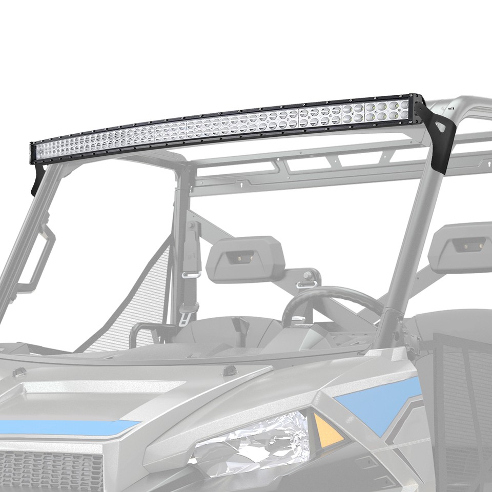 50'' Curved LED Light Bar Roof Mount Fits Polaris Ranger XP 900 1000 ...