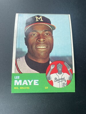 LEE MAYE 1963 Topps Milwaukee Braves #109 Baseball Card EX+ (Follow Us ...