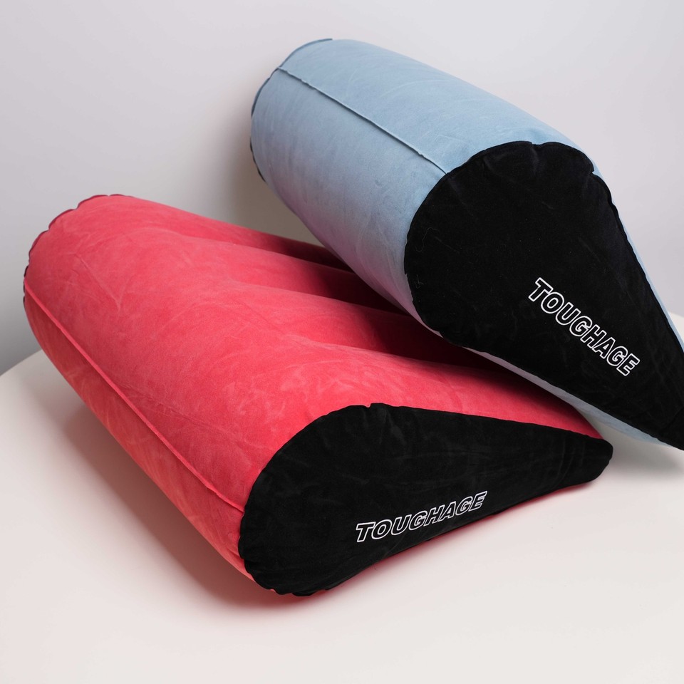 TOUGHAGE Multifunctional Inflatable Triangular Pillow Positions Support ...