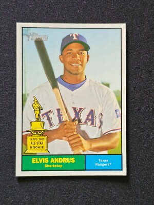 2010 Topps Heritage #240 Elvis Andrus All-Star Rookie Card! | eBay