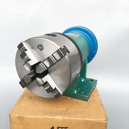 Lathe spindle with flange connection plate metal spindle with 3-jaw 4 ...