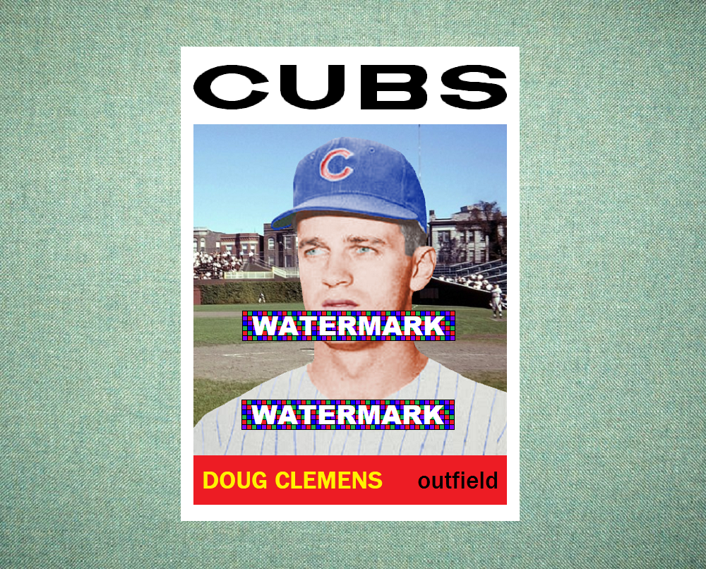 Doug Clemens Chicago Cubs 1964 Style Custom Art Card | eBay