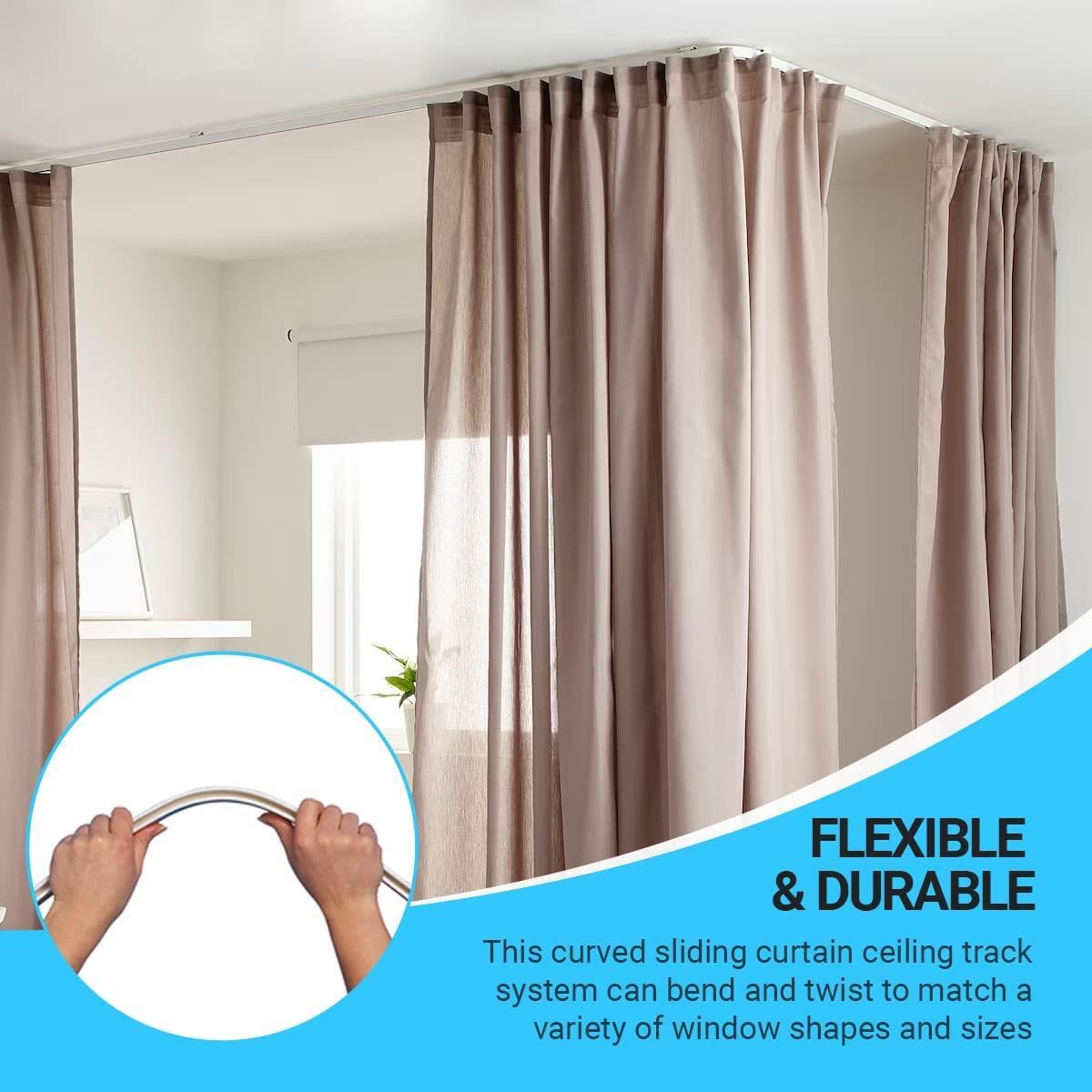 Flexible Curtain Track System Sliding