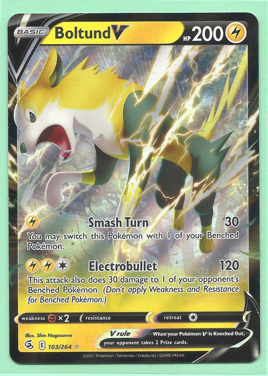 BOLTUND V 103/264 - FUSION STRIKE POKEMON- RARE- HOLO- MINT BOLTUND V 103/264 - FUSION STRIKE POKEMON- RARE- HOLO- MINT