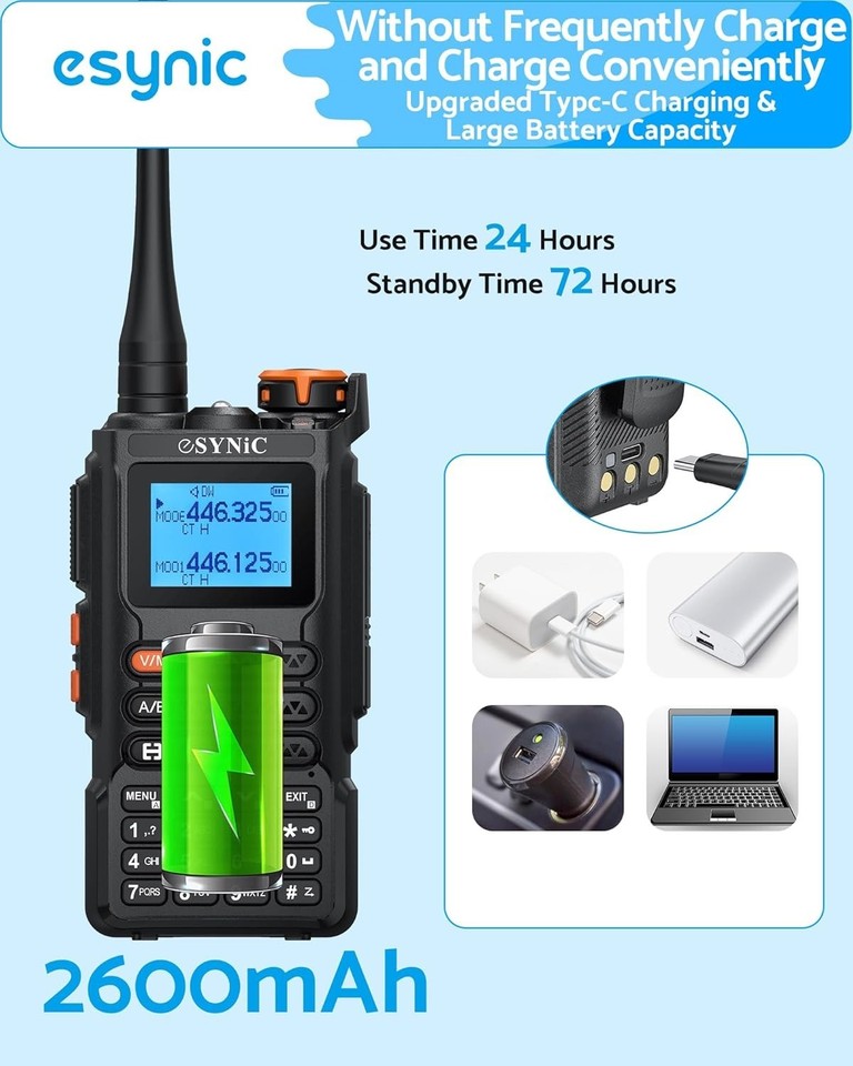 Handheld Police Radio Scanner Fire Transceiver Portable Antenna Walkie ...