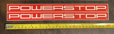 2 Powerstop Decals Stickers | Multicolor | Vinyl | Glossy | Adhesive ...