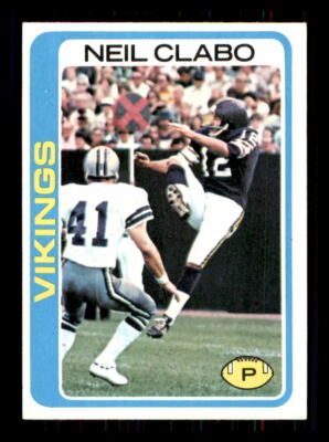1978 Football Topps Neil Clabo Minnesota Vikings #199 2 | eBay