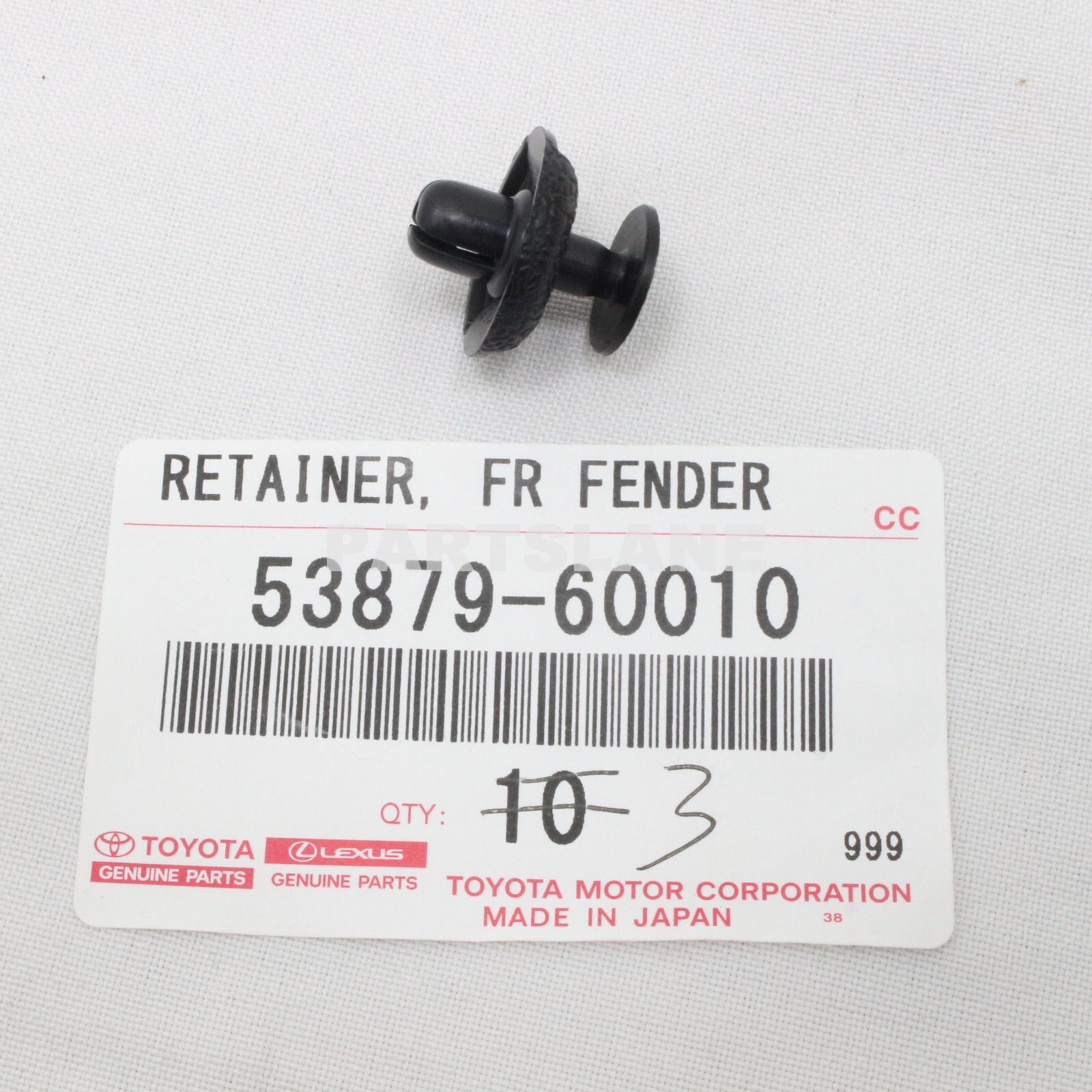 Toyota Oem-fender Liner Splash Shield Retainer 5387960010 for sale ...
