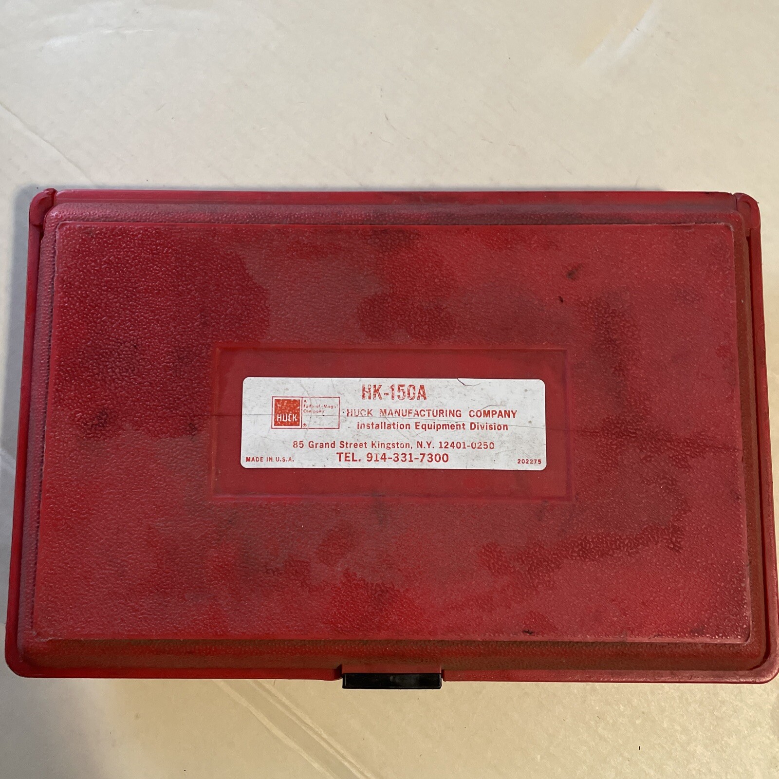 HUCK HK 150A HAND MANUAL HYDRAULIC INSTALLATION TOOL RIVET GUN Not huck-hk-150a-hand-manual-hydraulic-installation-tool-rivet-gun-not