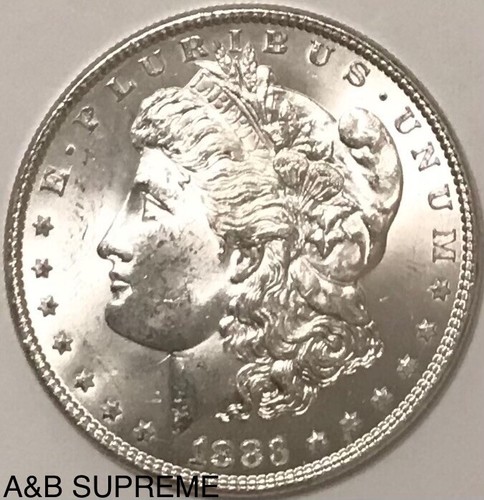 1883 “STUNNING GEM" MORGAN DOLLAR FROM OBW ROLL BU UNCIRCULATED 90% ...