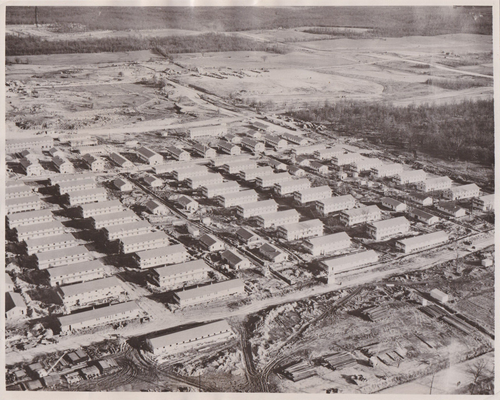 1941 Press Photo WWII Aerial of the Barracks at Fort Leonard Wood ...