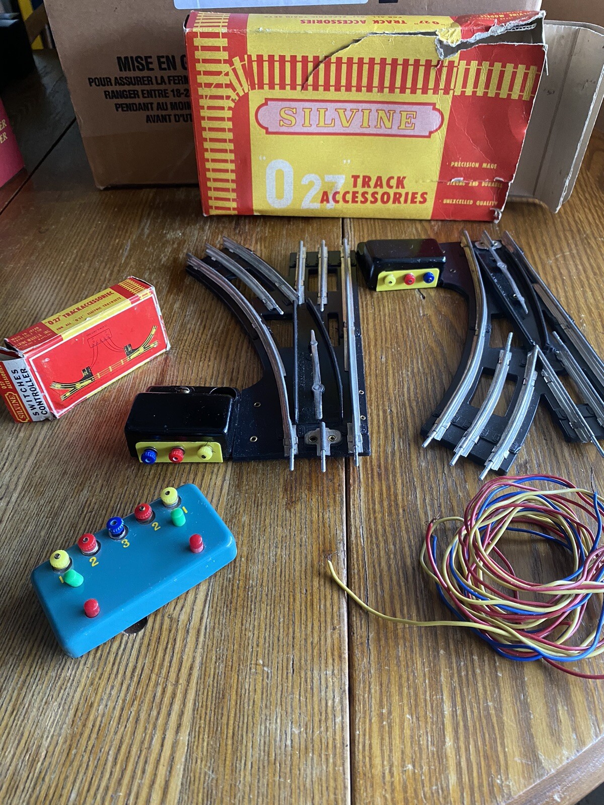 Vintage Silvine No.639,O-27 Gauge Train Remote Control L & R Switch ...