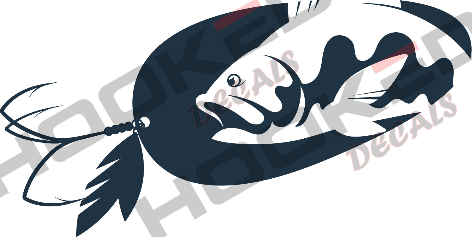 Fishing Lure with Bass Vinyl Transfer Decal | eBay