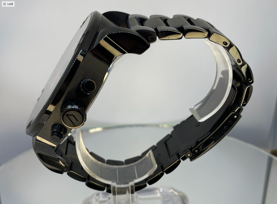 2025 NEW Diesel Men's MR. DADDY 2.0 Black Red Stainless Steel WATCH ...