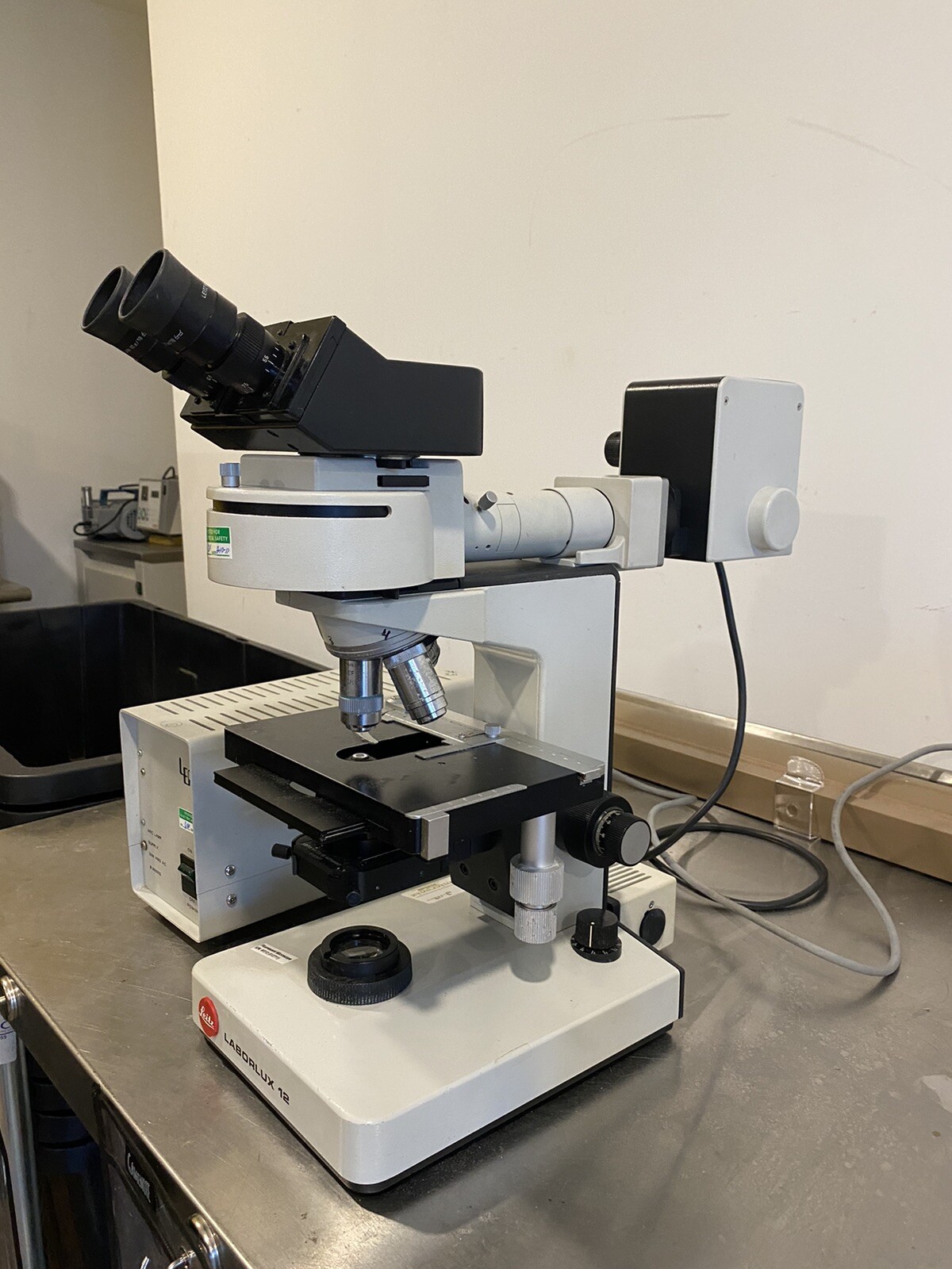 Leitz Laborlux 12 Microscope with EPI Fluorescent & Hoffman Modulation ...