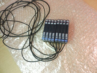 Lot of 8 KEYENCE FS-V21RP DUAL DIGITAL FIBER OPTICAL SENSOR / AMPLIFIER ...