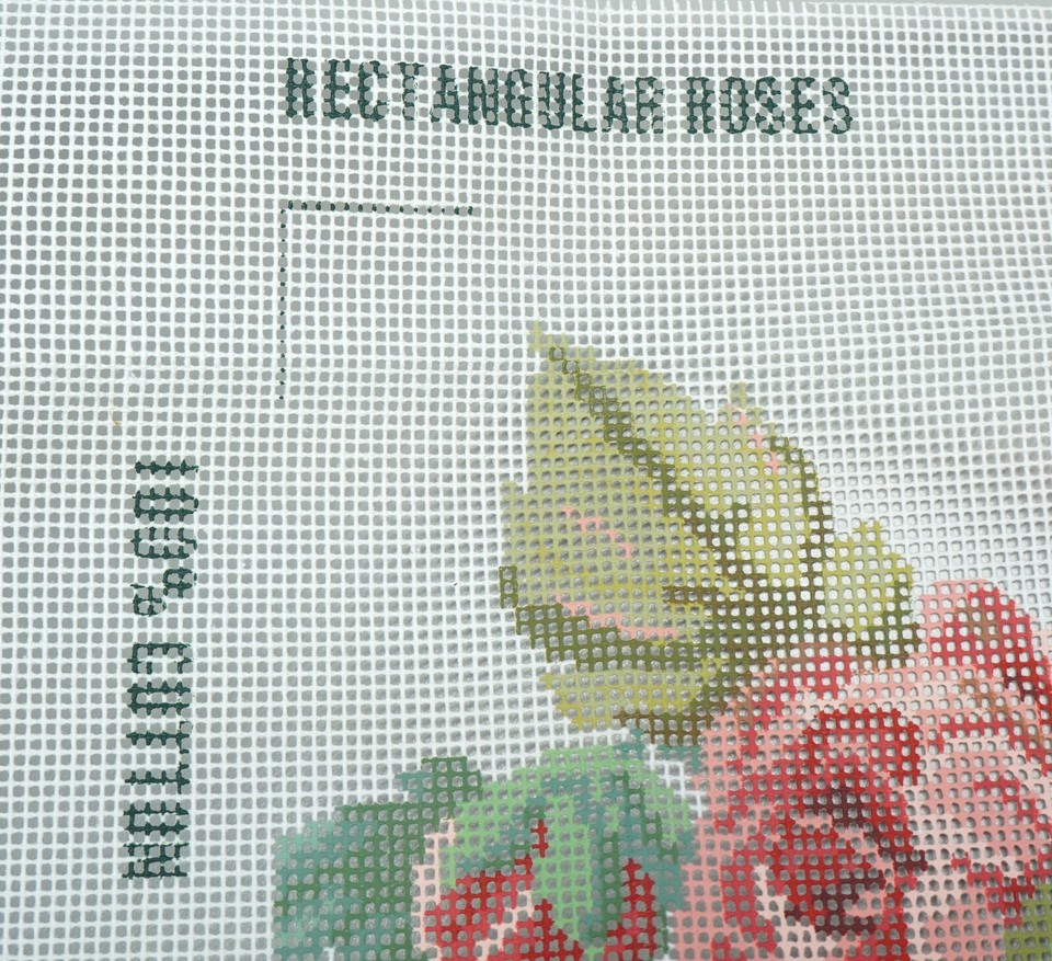 Vtg Old Stock Ehrman England Blooming Rose Rectangle Dark Tapestry David Merry | eBay