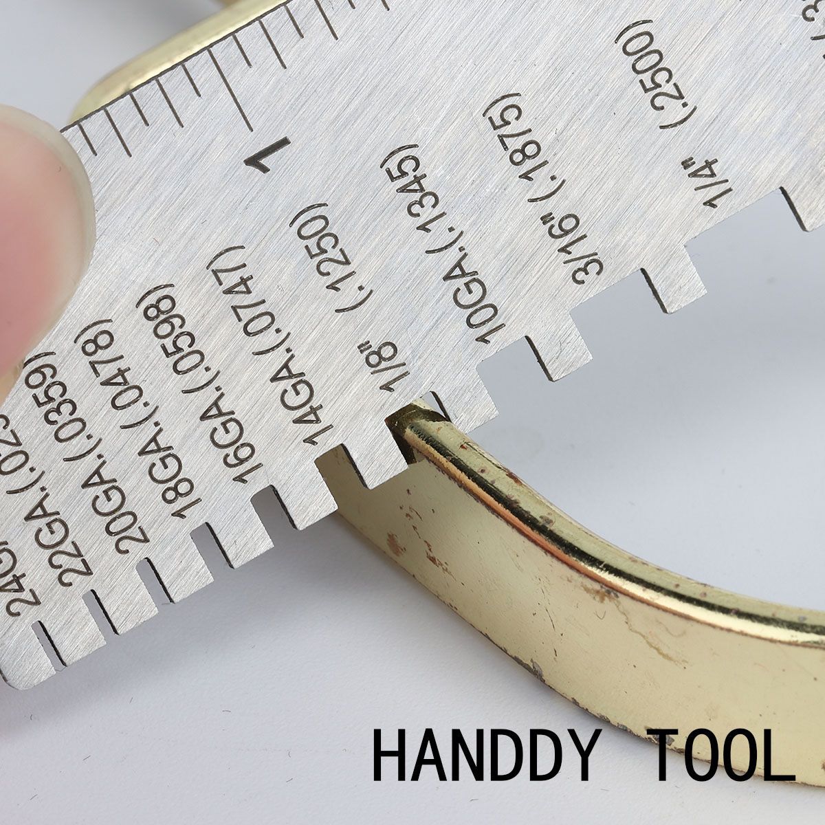Metal Gauge Tool For Checking Metal Sheet Thickness Gauge, Stainless