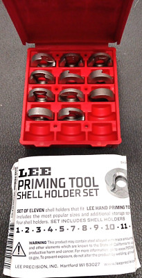 Lee Precision Hand Priming Tool Shell Holder Set of 11 Shellholders ...