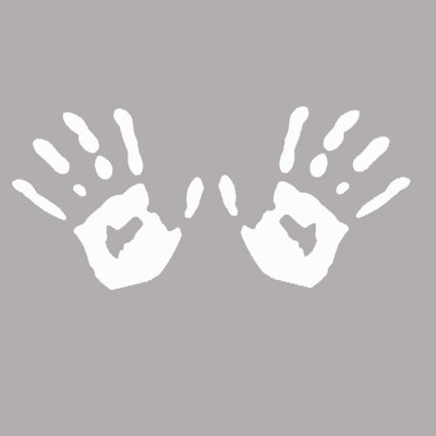 4pcs Waving Hand Car Stickers 10.5*10cm Waving Hand Stickers Car ...