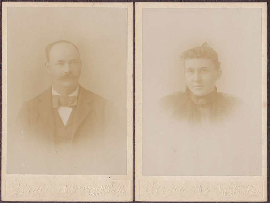 George H. King & Wife Jennie Leighton (2) Cabinet Photos #2 - South ...