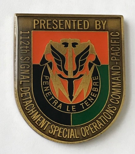 ARMY SOC 112th Signal Det Special Operations Command Pacific AIRBORNE ...