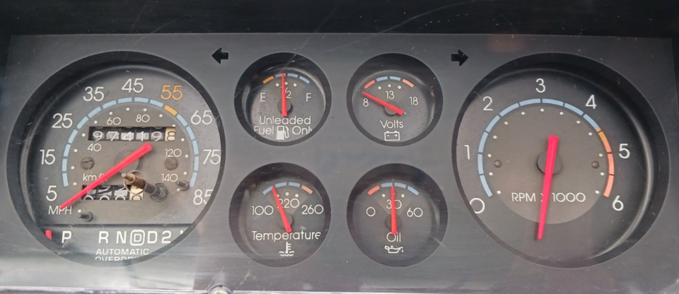 1986-88 Chevy G-Body Gauge Cluster Tach Speedo OD Monte Carlo El Camino ...